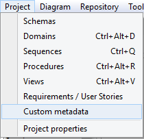 Custom metadata | Docs for ERBuilder 7.0