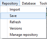 Save changes to Git repository | Docs for ERBuilder 7.0