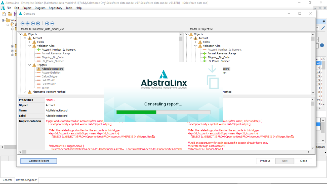 AbstraLinx - Extract and Exploit Your Salesforce Metadata