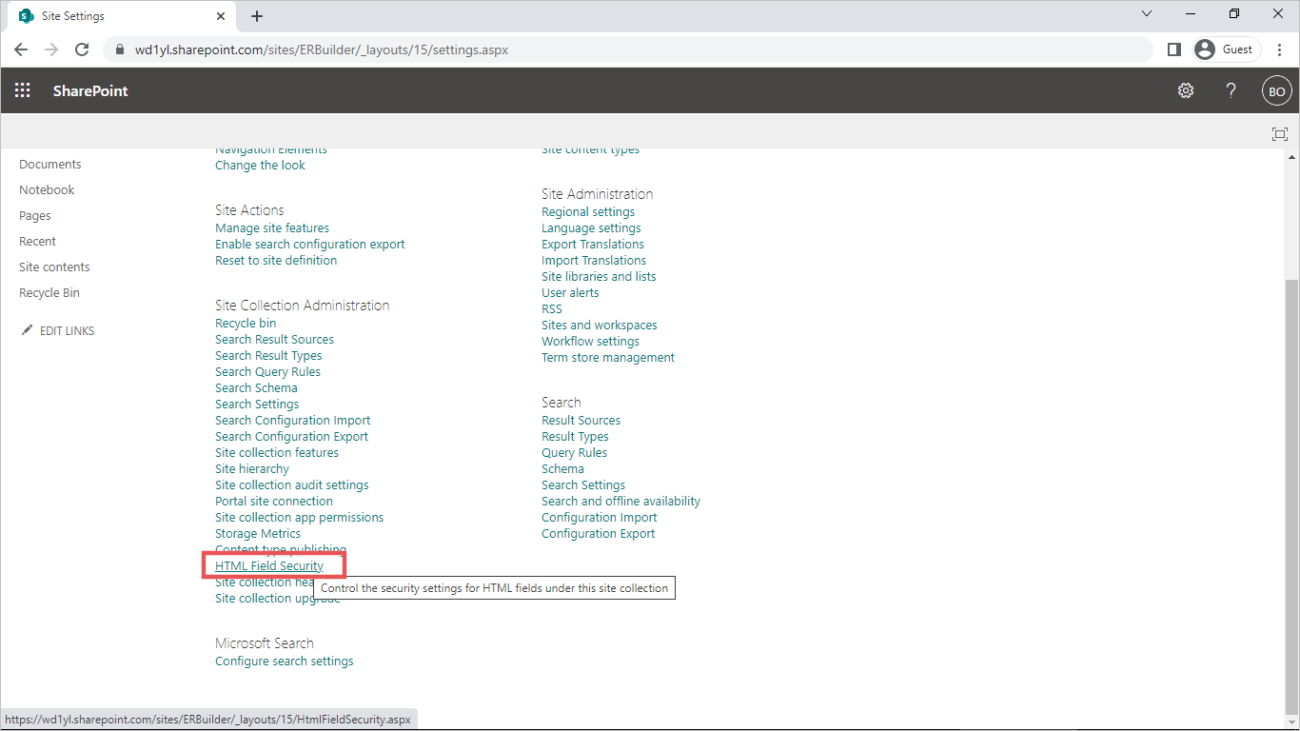 Host Html Documentation On Sharepoint Softbuilder