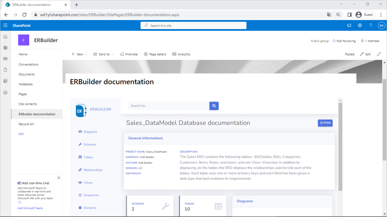 Host HTML documentation on SharePoint - Softbuilder