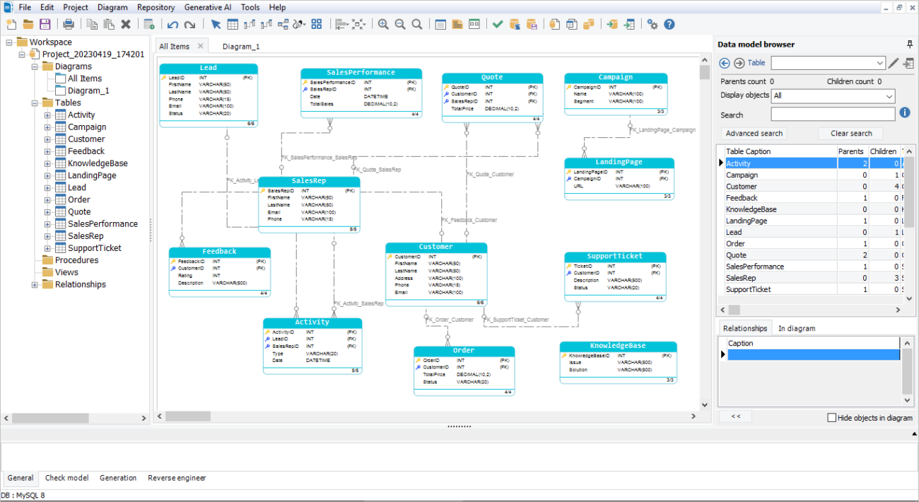 How to Harness the Power of ERBuilder’s Generative AI Feature to Generate automatically ER ...